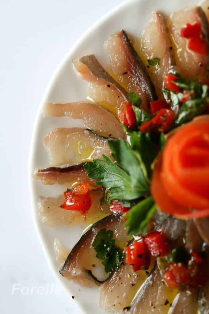 Sūdytos skumbrės užkandėlė - receptas